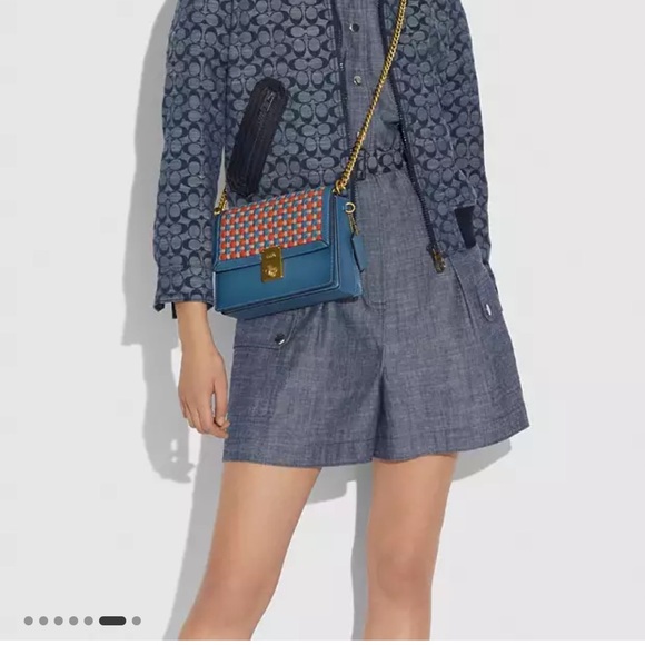 Coach | Bags | Coach Hutton Shoulder Bag With Weaving | Poshmark